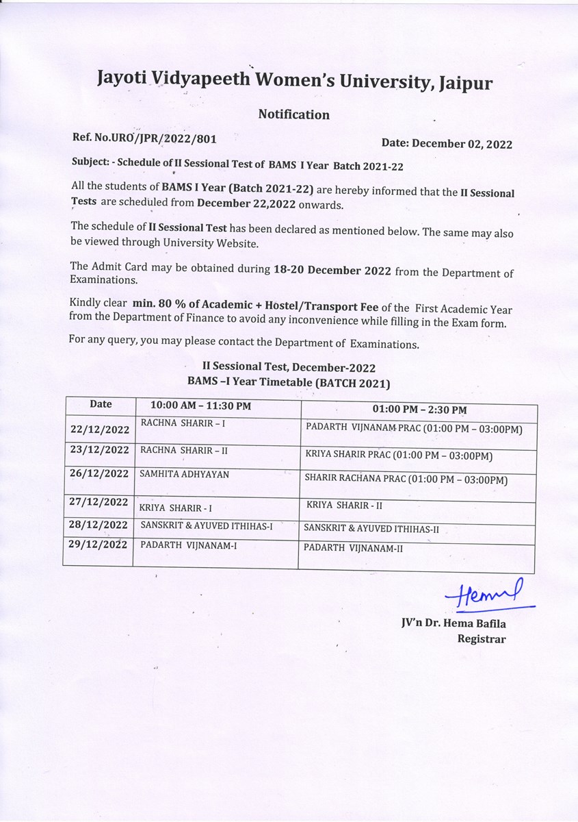 Jayoti Vidyapeeth Women's University, JVWU, University in Rajasthan ...