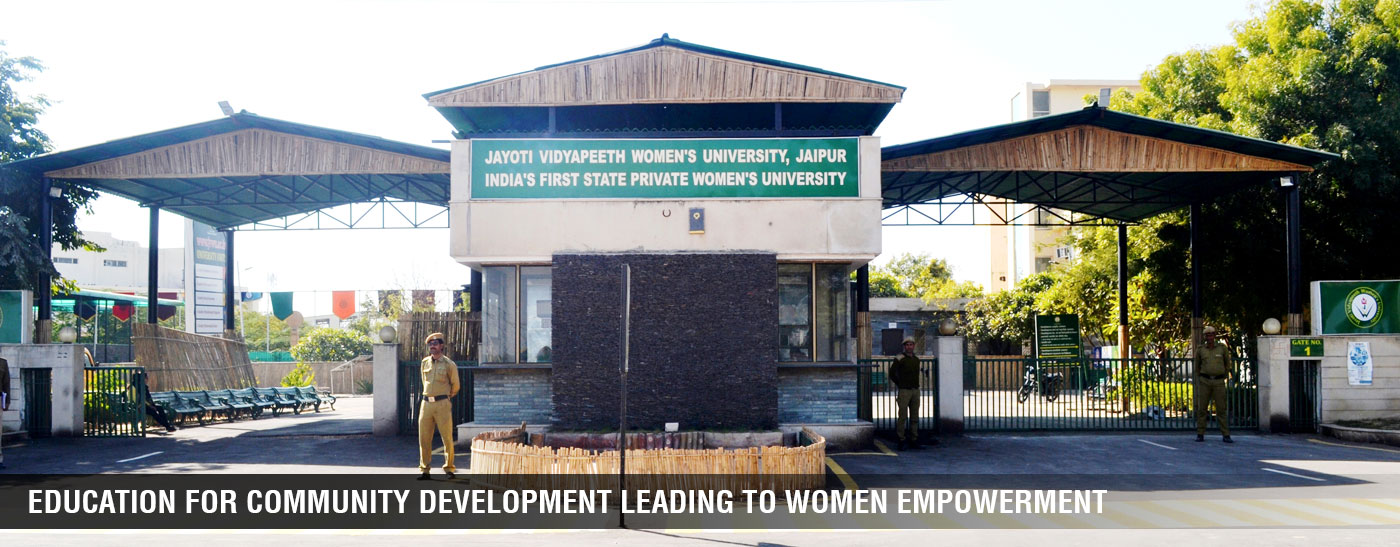 Jayoti Vidyapeeth Women's University, JVWU, University in Rajasthan ...